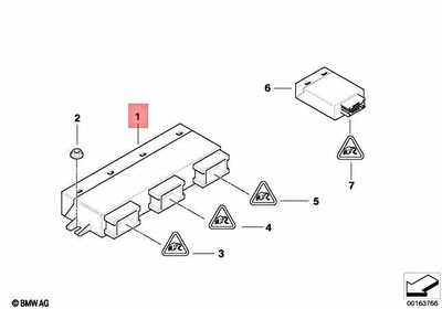 For BMW E70 X5 2007-2013 E71 X6 2008-2014 Hatch Control Unit Genuine ...