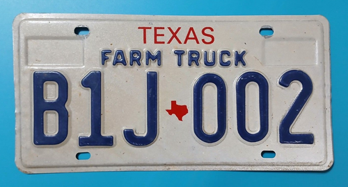 🐾TEXAS "FARM TRUCK" LICENSE PLATE (B1J-002) | eBay