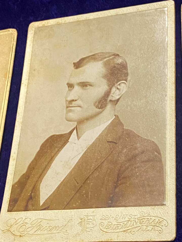 1875-1880 Cabinet Cards 3 Alabama Photographers Mobile Selma Birmingham ...