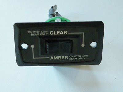 Clear / Amber Low Beam Three Way Toggle Switch 5 Terminals PCB AmPanel ...