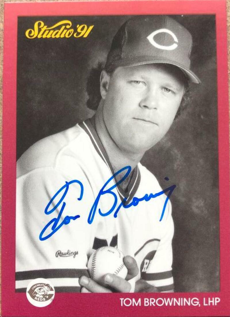 Tom Browning Autographed 1991 Studio #161 | eBay