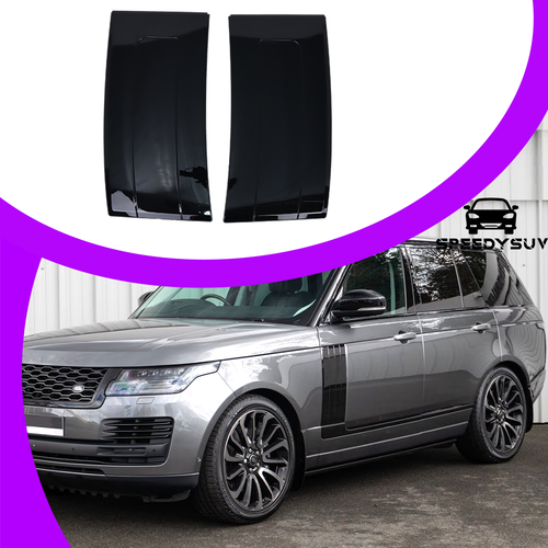 ALL BLACK Side Air Vent Fender Grille For Land Rover Range Rover L405 ...