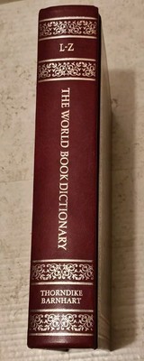 WORLD BOOK DICTIONARY VOLUME 2 L-Z THORNDIKE BARNHART | eBay