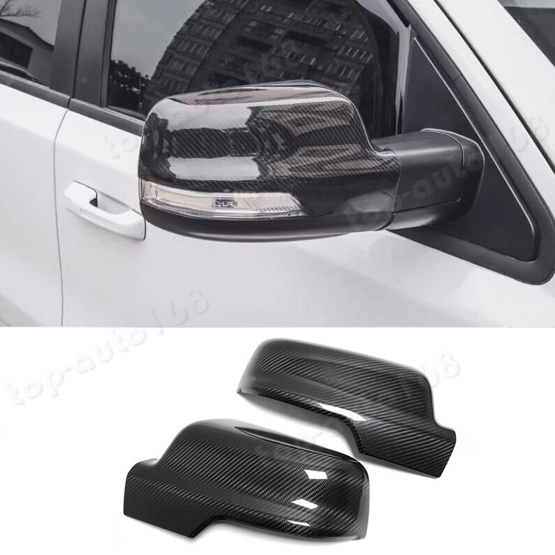 Carbon Fiber Side Rear View Mirror Cover Trim 2PCS For Ram 1500 TRX ...