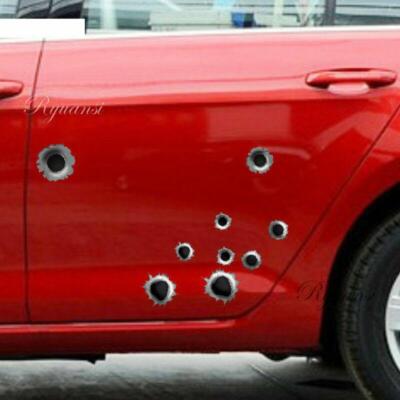 Bullet Holes Car Sticker Funny Prank Decal Fake Bullet Broken Hole For ...