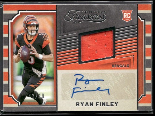 Ryan Finley 2019 Panini Chronicles #TT3 13/49 Auto Timeless Treasures ...