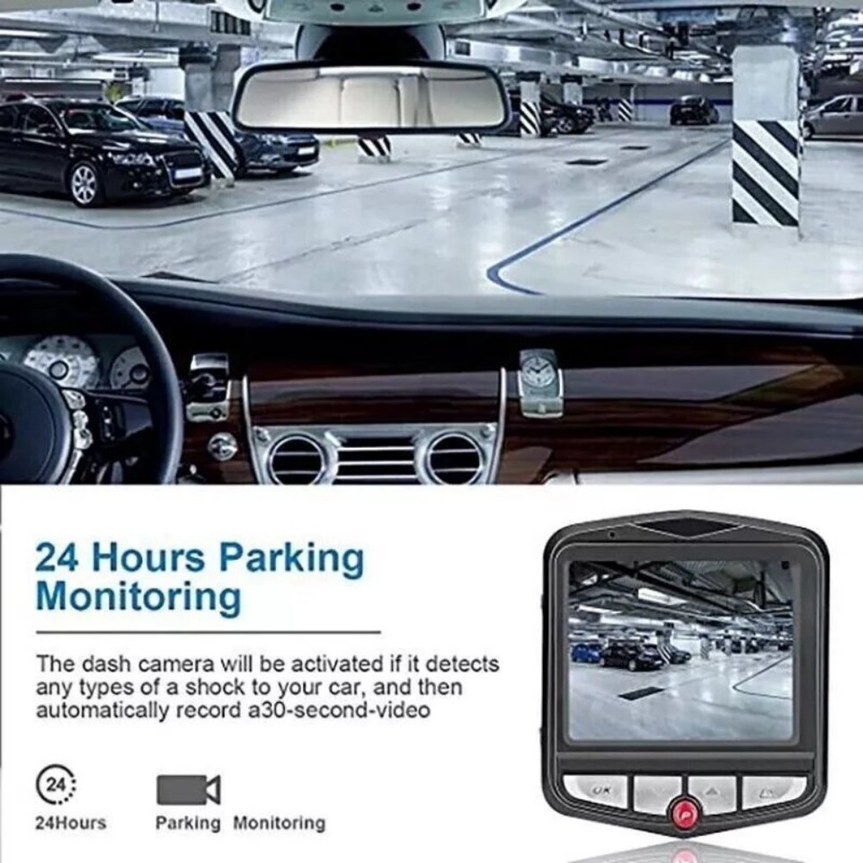 HD 1080p Front/rear Camera Night Vision G-sensor Dash Cam Car DVR 170 ...