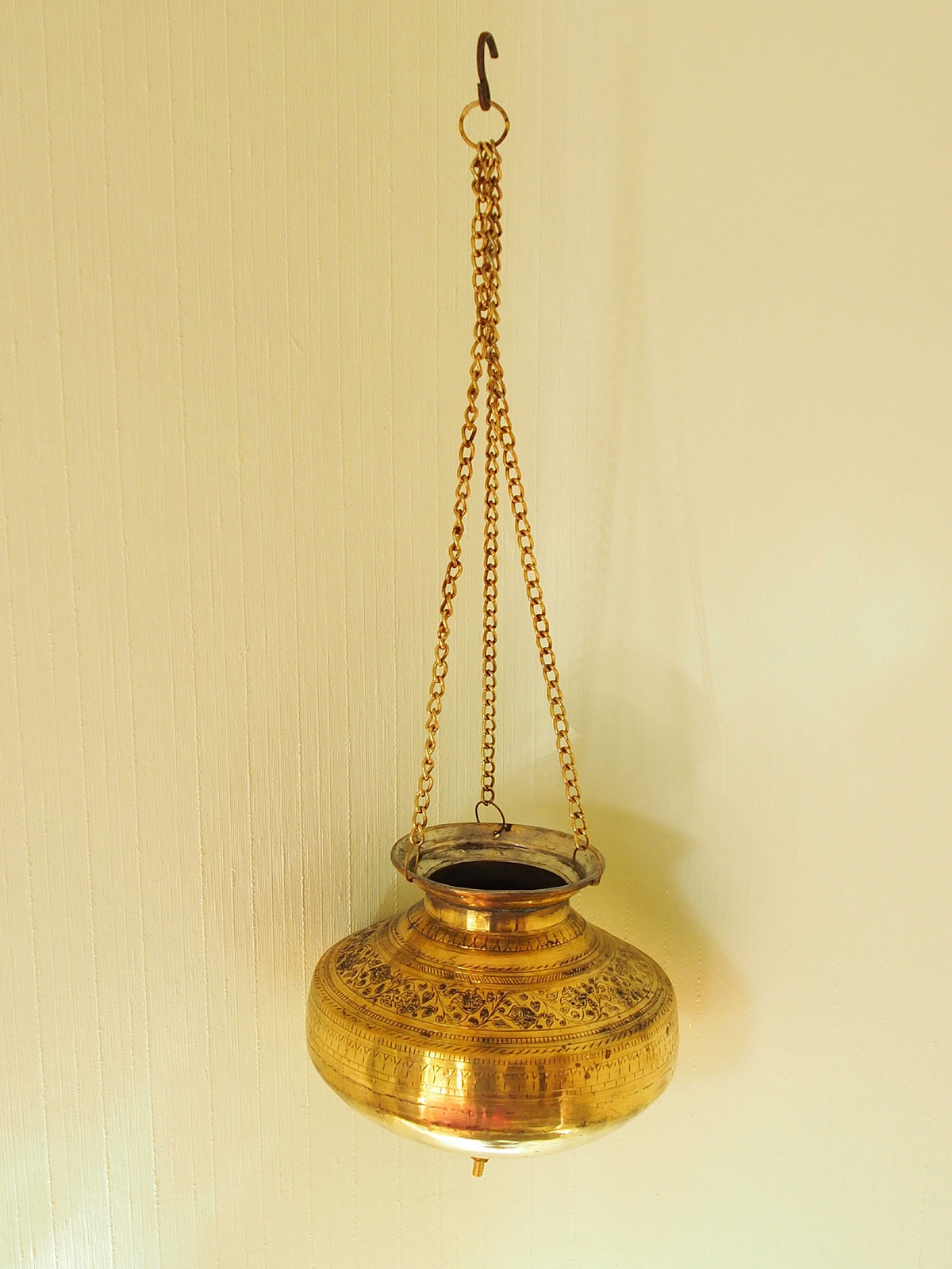 9 Liter antik orient Messing Ayurveda Shirodhara gefäß Dhara Vessel pot ...