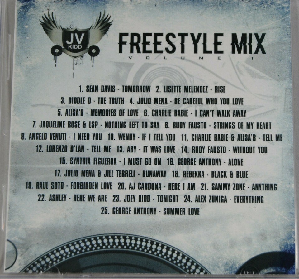 NEW FREESTYLE MIXED VOL 1 CD BY DJ JV KIDD CHICAGO 2019 | eBay