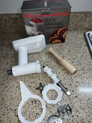 KitchenAid Meat Food Grinder Stand Mixer Attachment - White read ...