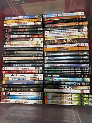 Lot of 42 Movies Used Previewed DVDs + TV Seasons + Others - See Full List Below | eBay