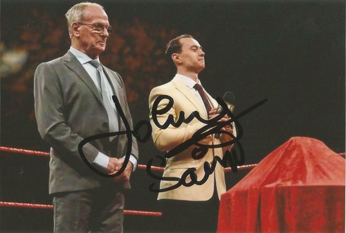 NXT WWE WRESTLING: JOHNNY SAINT SIGNED 6x4 ACTION PHOTO+COA *NXT UK* | eBay