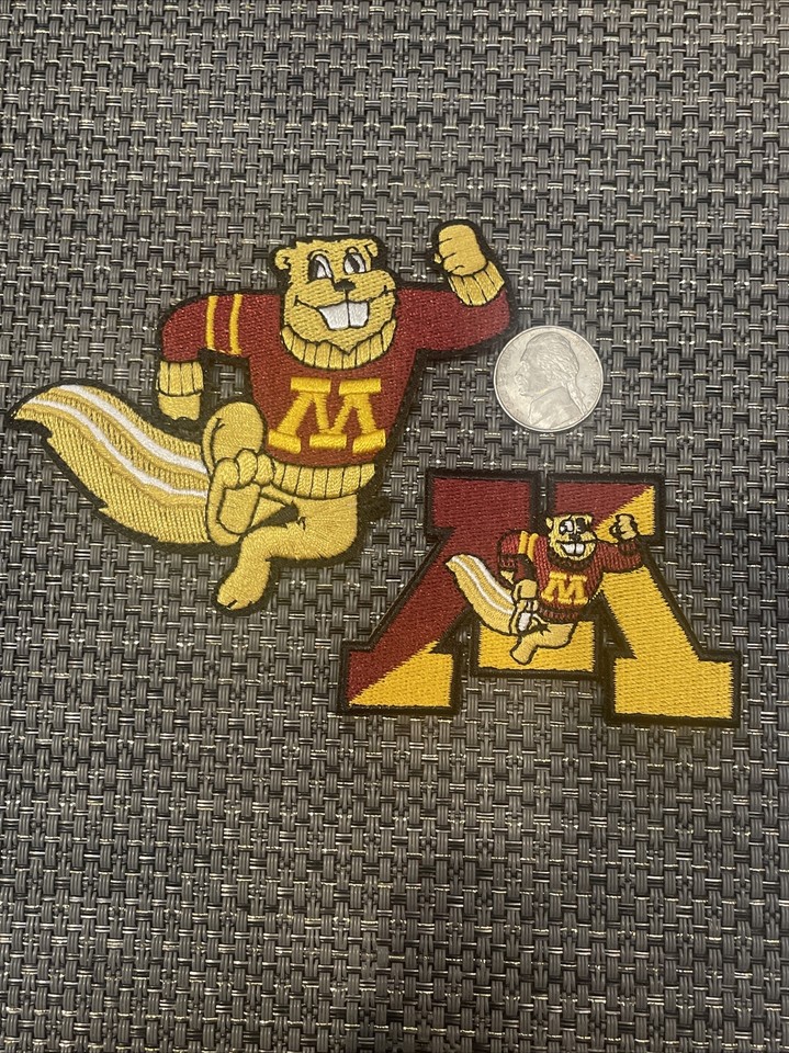 (2) Minnesota Golden Gophers Embroidered Iron-On Patch 3x4 ,3x2 | eBay