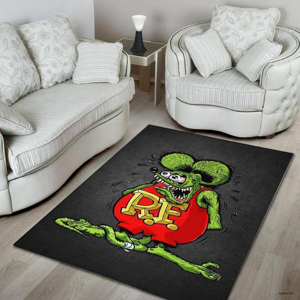 Hot Rod Doormat Rat Fink Mat Hot Rod Muscle Car Non-slip Dustproof ...