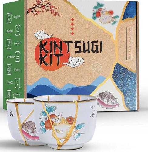 KINTSUGI REPAIR KIT Powder Glue Pottery Ceramic Starter Beginners 3 ...