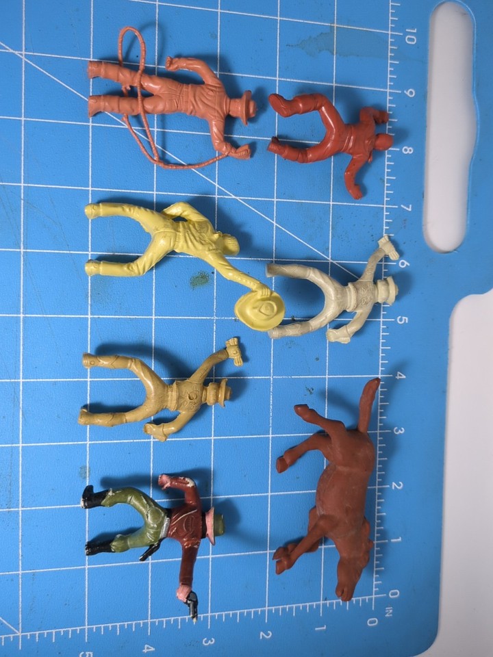 Vintage Marx Western Town 60mm Playset Figure lot | eBay