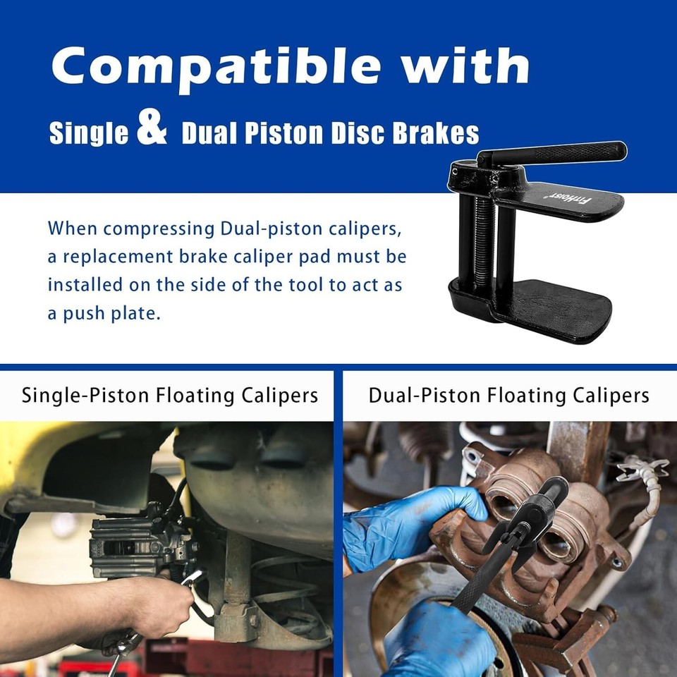 Heavy Duty Brake Caliper Compression Tool,Universal Disc Brake Pad ...