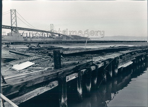 1986 Press Photo Deteriorating Pier Golden Gate Bridge San Francisco ...