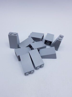 LEGO LOT 10 X ROOF TILE 2X2X3 73° L.B.GRAY REF 98560 / 6007894 *NEUF ...