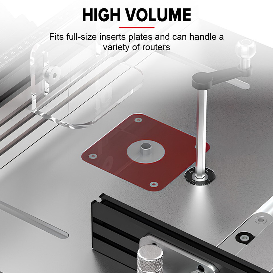 Portable Benchtop Router Table 17 in. x 16 in. Aluminum Top Metric ...