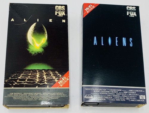 Alien & Aliens, CBS FOX Video Red Betamax Sigourney Weaver Ridley Scott ...