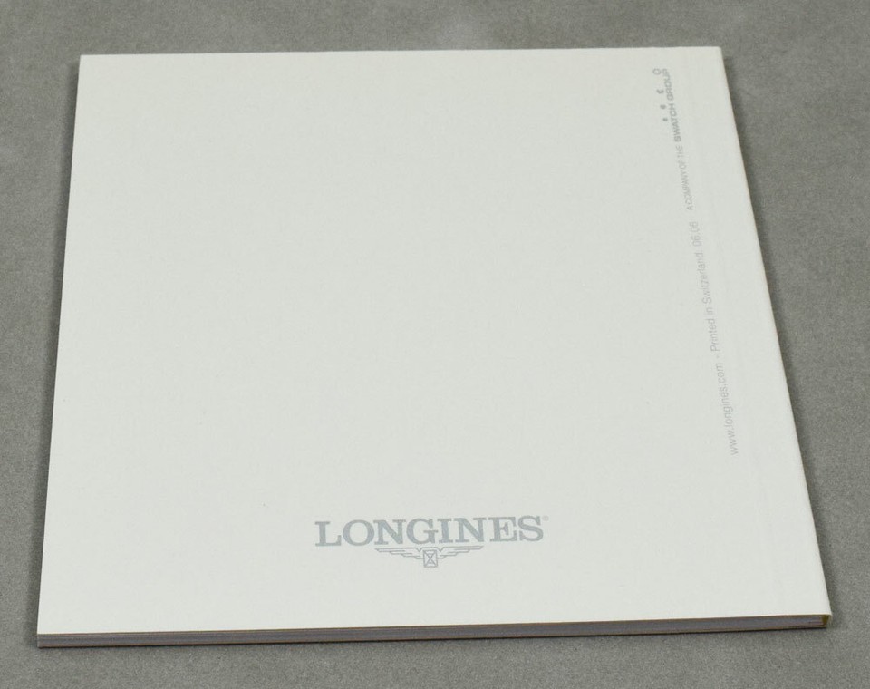 New Longines Watch Instructions Manual Booklet for Folding Clasp | eBay