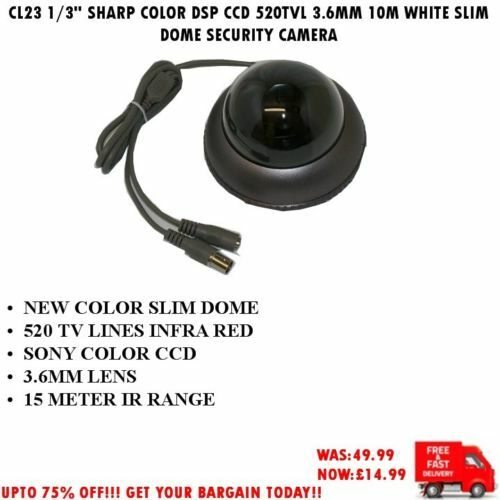 G2A 1/3" SHARP COLOR DSP CCD 420TVL 3.6MM 15M SILVER DOME SECURITY ...