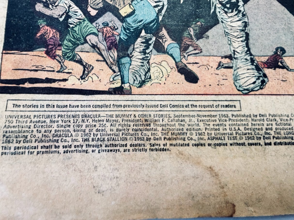 Universal Pictures Presents Dracula The Mummy & Other Stories Dell ...