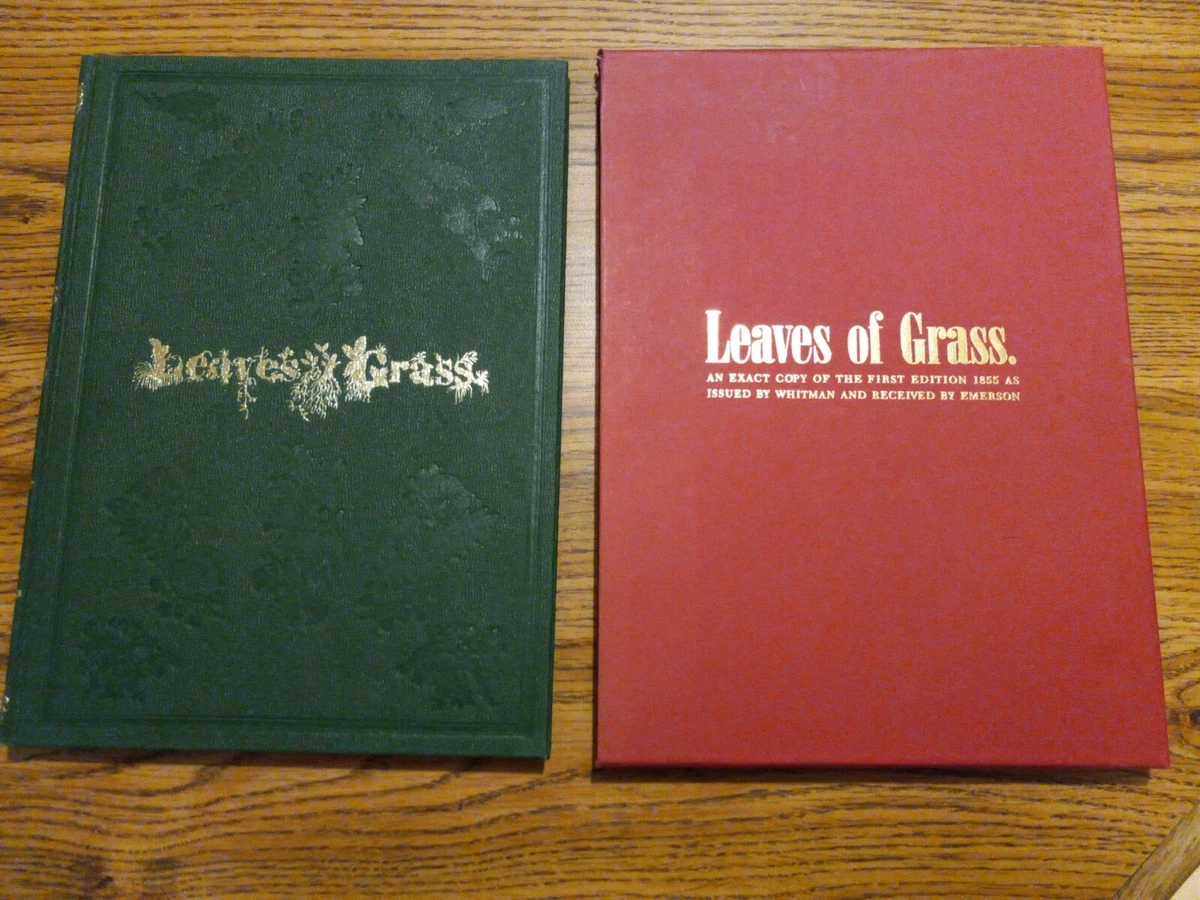 Leaves Of Grass Walt Whitman Book Cover