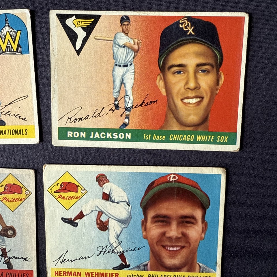 x15 Lot 1955 Topps Baseball Cards Various Vintage MLB Players Poor ...