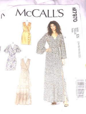 McCALL'S Sewing Pattern M7970 -- Size E5 14-16-18-20-22 | eBay