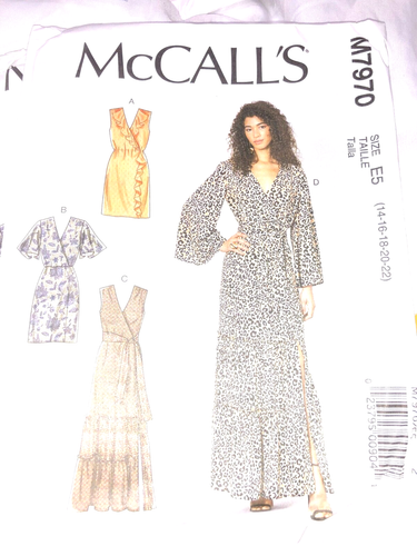 McCALL'S Sewing Pattern M7970 -- Size E5 14-16-18-20-22 | eBay