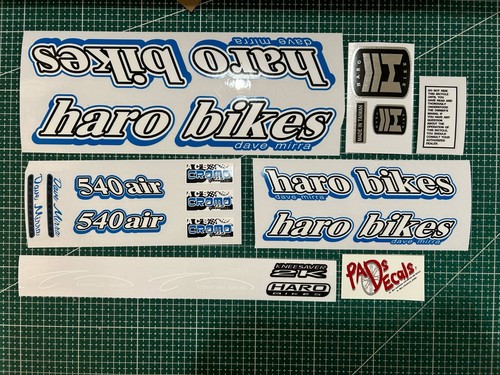 Haro Dave Mira 540air (blue) BMX sticker decal | eBay