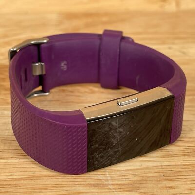 Fitbit Charge 2 Purple Strap GPS Heart Rate & Activity Tracker Fitness ...