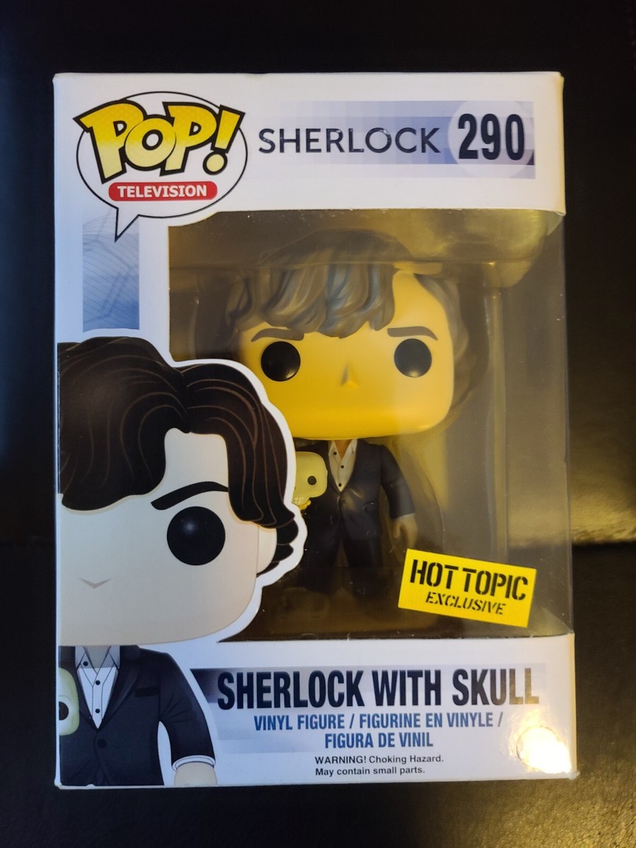 Funko POP! T.V. Sherlock with Skull 290 HT Exclusive Rare Funko POP! T.V. Sherlock with Skull 290 HT Exclusive Rare
