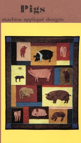 Uncut Craft Sewing Pattern Various Designs of Machine Applique - Pigs ...