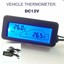 12V Car Digital LCD Display Thermometer Inside Outside Temperature ...