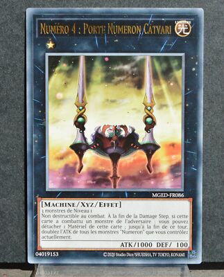 carte YU-GI-OH MGED-FR086 Numéro 4 : Porte Numeron Catvari 2ED NEUF FR ...