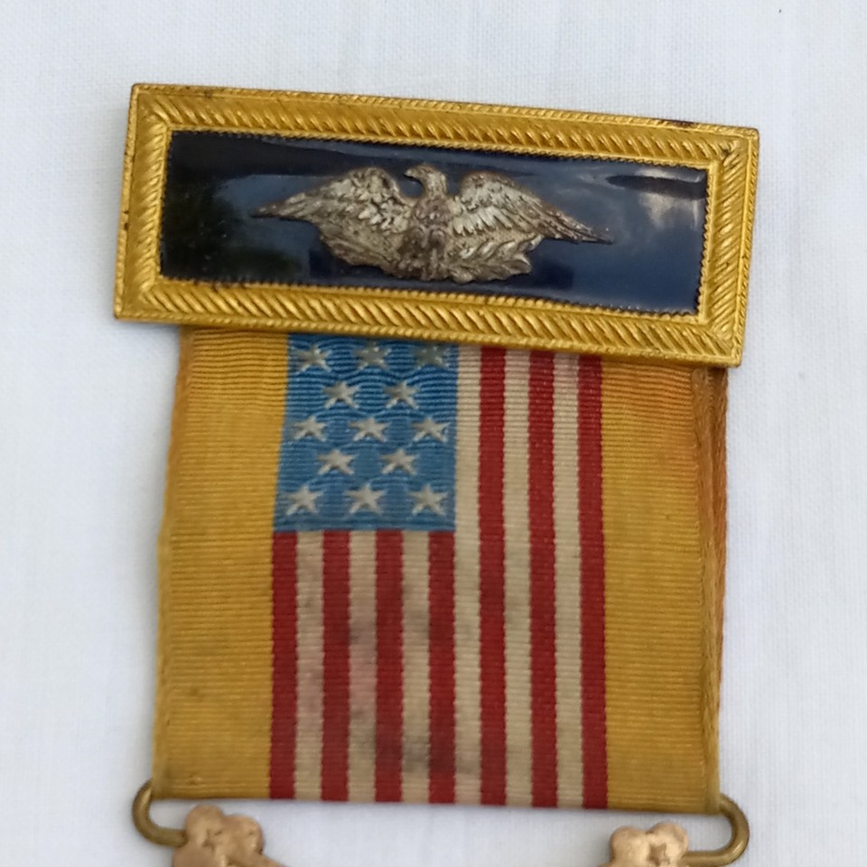 Antique 1861-1866 GAR Civil War Veterans Medal Porcelain Bar | eBay