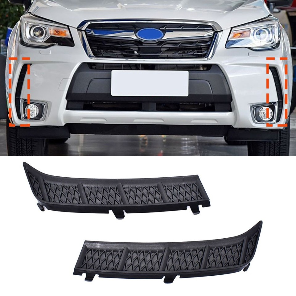 2Pcs For Subaru Forester 2013-18 Car Front Bumper Lower Grille Cover ...