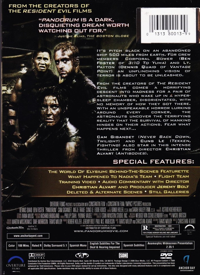 HORROR DVDs: PANDORUM | eBay