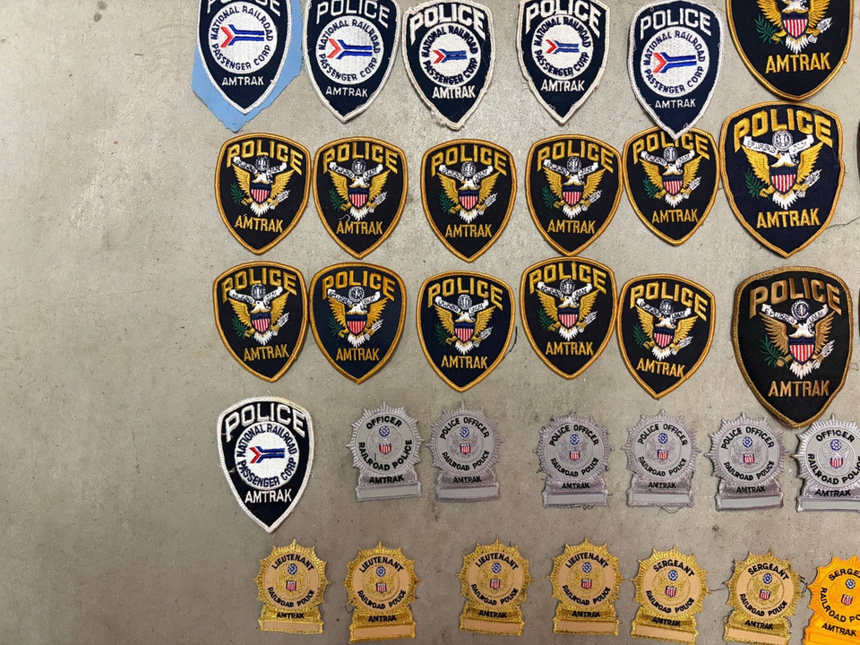 Large Lot Amtrak Police Patches Railroad Passenger Police Vintage | eBay