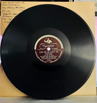 KAY STARR 78 - Sweet Lorraine - CRYSTALETTE CR 602, 1950, EX Bigard ...