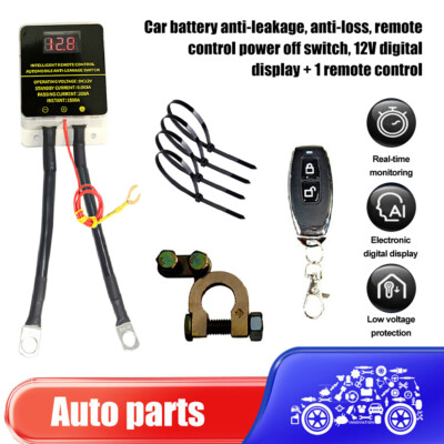 12V 200A Wireless Remote Car Battery Disconnect Isolator Master Cut off ...