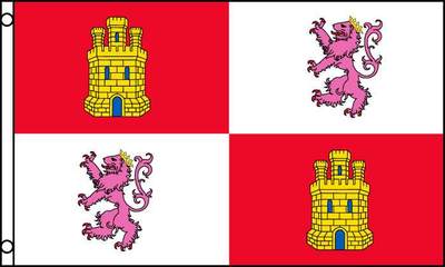 Castile y Leon Flag 3x5 ft Spain Spanish Royal Castle Lion Coat of Arms ...