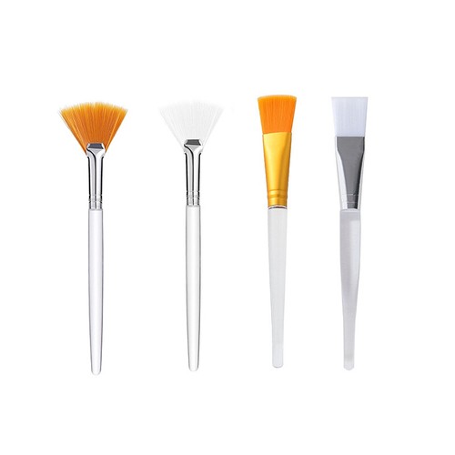 4 Pcs Face Mask Brush Set Soft Fan Facial Brushes Applicator Brush ...