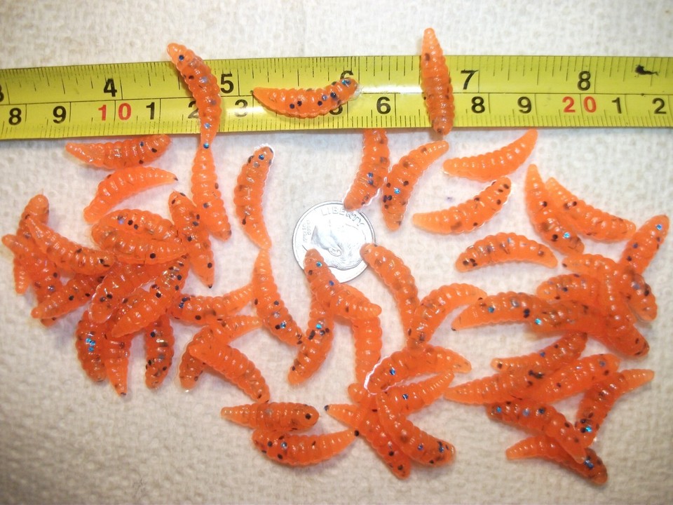 125-7/8" crappie panfish-scent-grubs-wax worms-jigs-maggots-spikes-soft ...