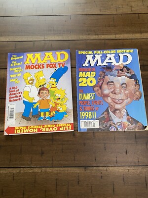 Mad Tv Magazine 98-99 Features Simpsons | eBay