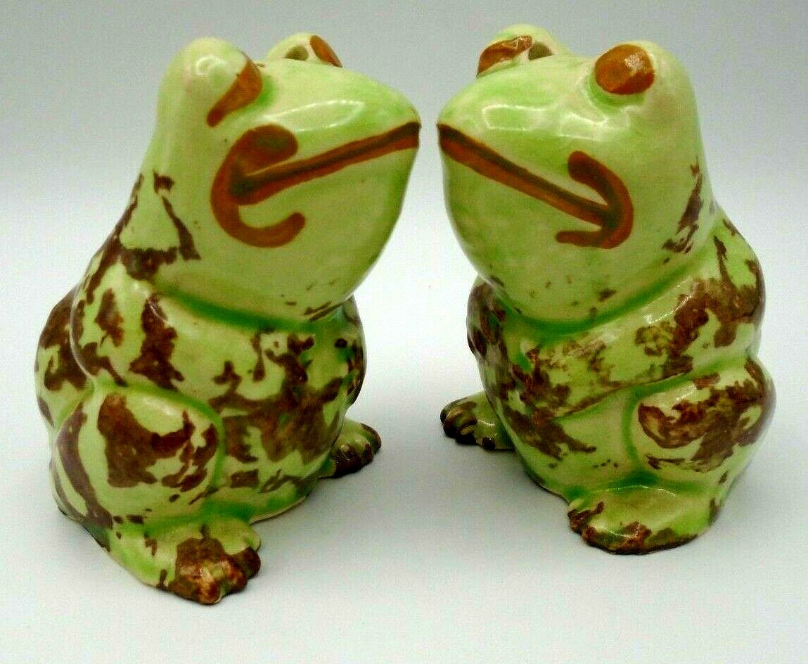 Vintage Green Winking Frogs Salt and Pepper Shakers S & P Shakers | eBay