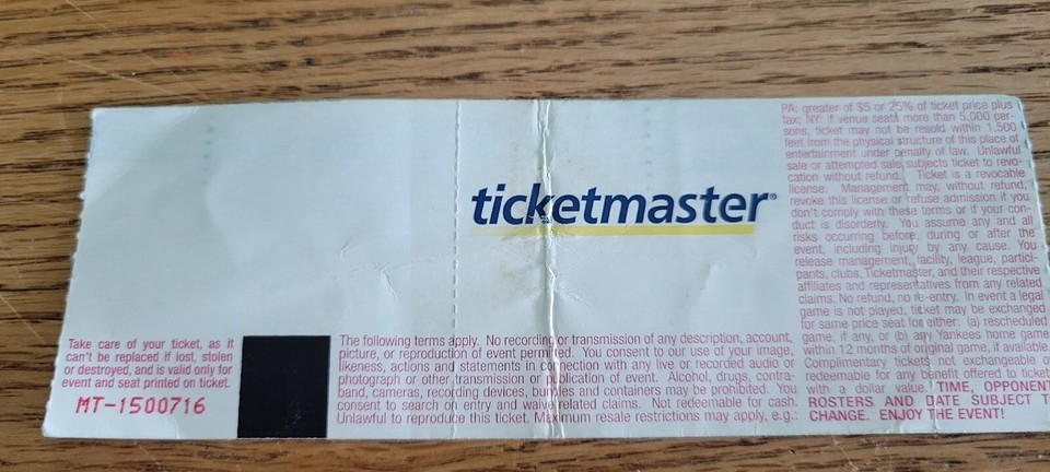 Bruce Springsteen Ticket Stub 10/9/09-Last show at Giants Stadium | eBay